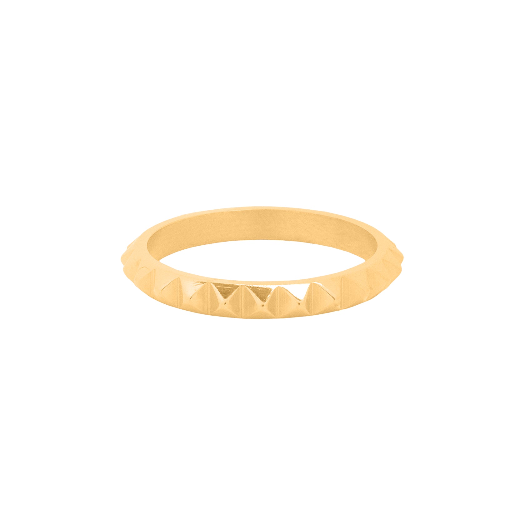 PYRAMID GOLD RING – VENUS LOVES JEWELLERY